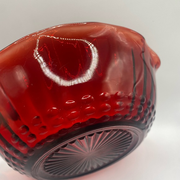 Kitchen | Red Vintage Glass Your Grandmas Old Candy Bowl | Poshmark